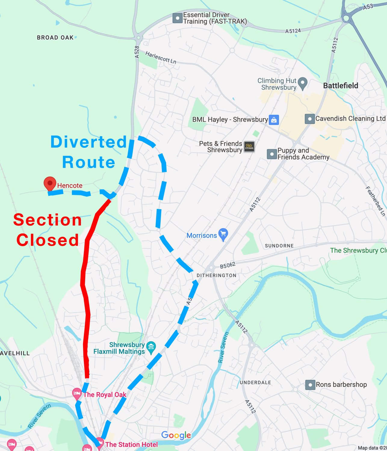 Roadworks Notice | Hencote